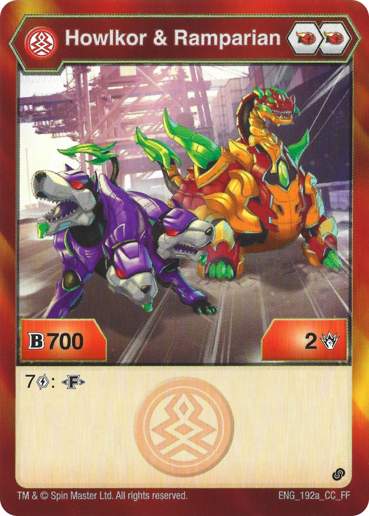 Pyrus Howlkor & Ramparian (Fusion Force) - The Bakugan Wiki