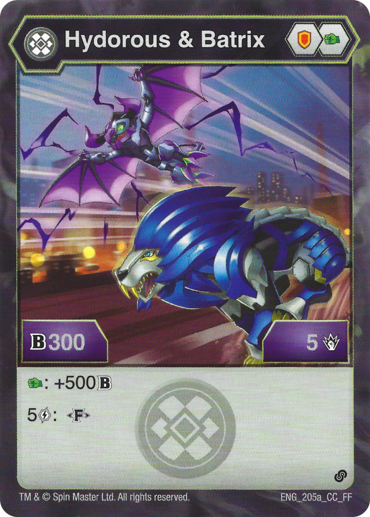 Darkus Hydorous & Batrix (Fusion Force) - The Bakugan Wiki