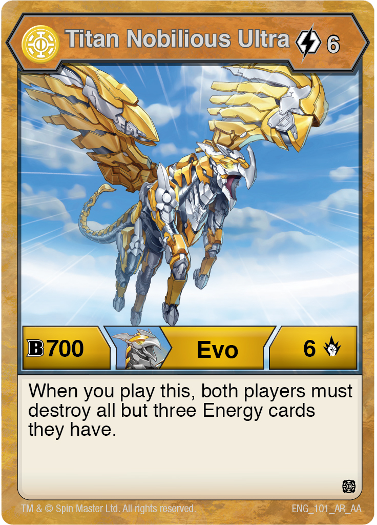 Aurelus Titan Nobilious Ultra (Age of Aurelus) - The Bakugan Wiki