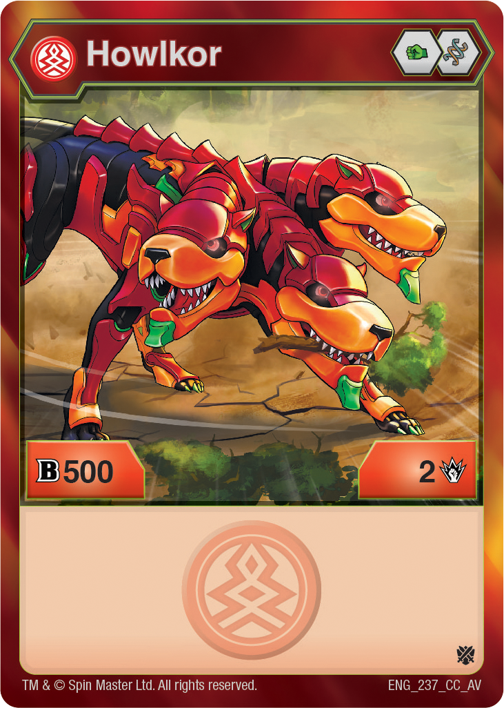 Pyrus Howlkor (Armored Elite) - The Bakugan Wiki