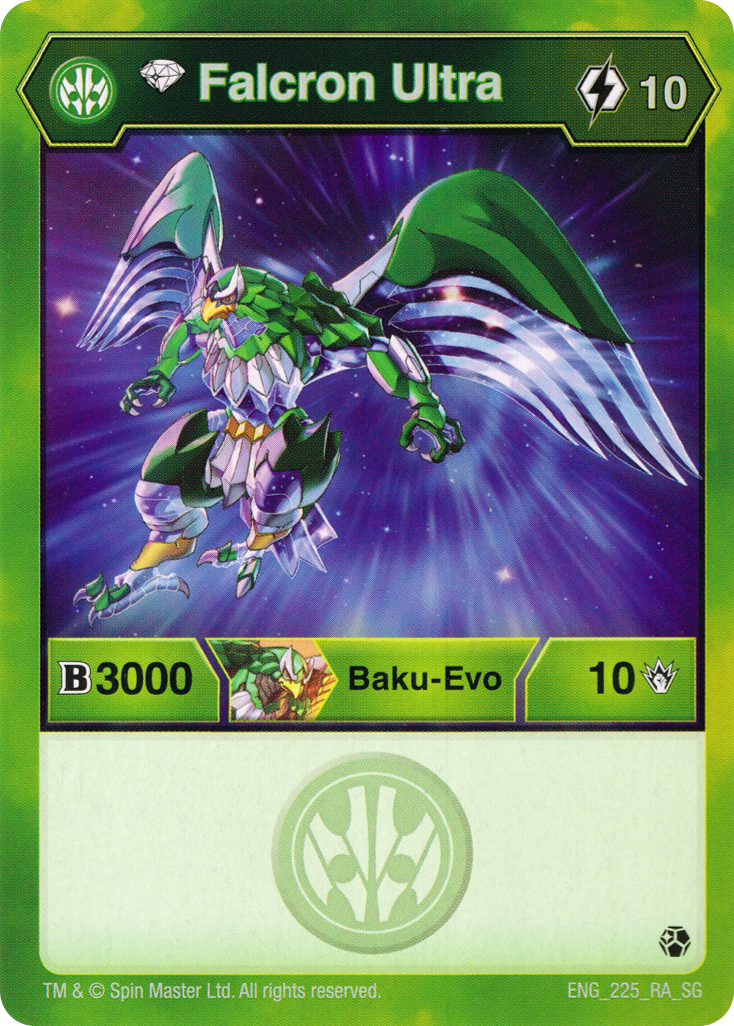 Diamond Falcron Ultra (Secrets of the Geogan) - The Bakugan Wiki
