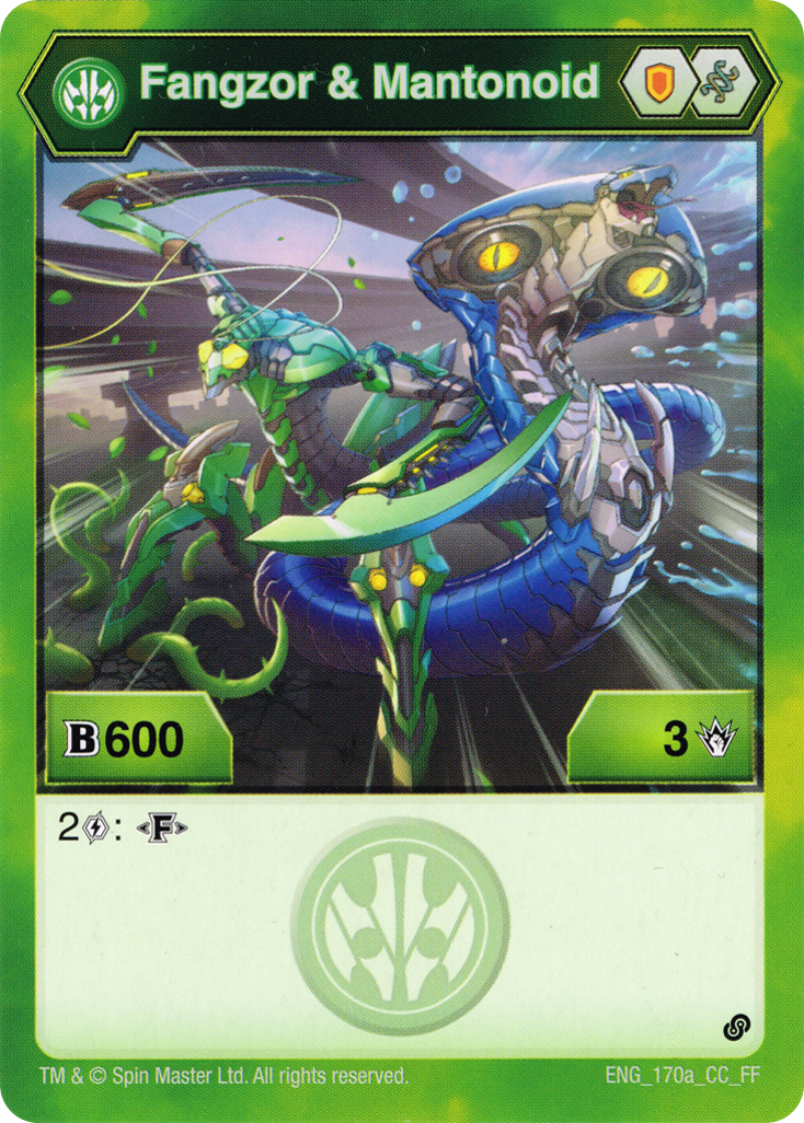 Ventus Fangzor & Mantonoid (Fusion Force, 170a) - The Bakugan Wiki