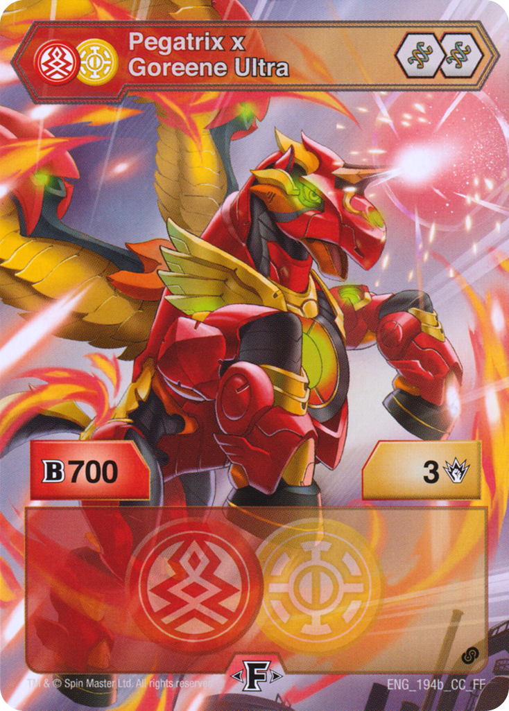 Pyrus Aurelus Pegatrix x Goreene Ultra (Fusion Force) - The Bakugan Wiki