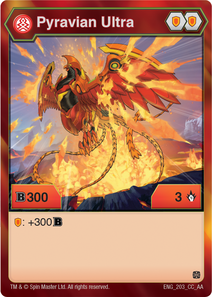 Pyrus Pyravian Ultra (Age of Aurelus) - The Bakugan Wiki