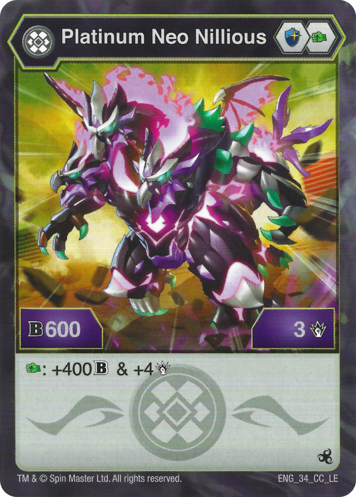 Darkus Platinum Neo Nillious (LE) - The Bakugan Wiki