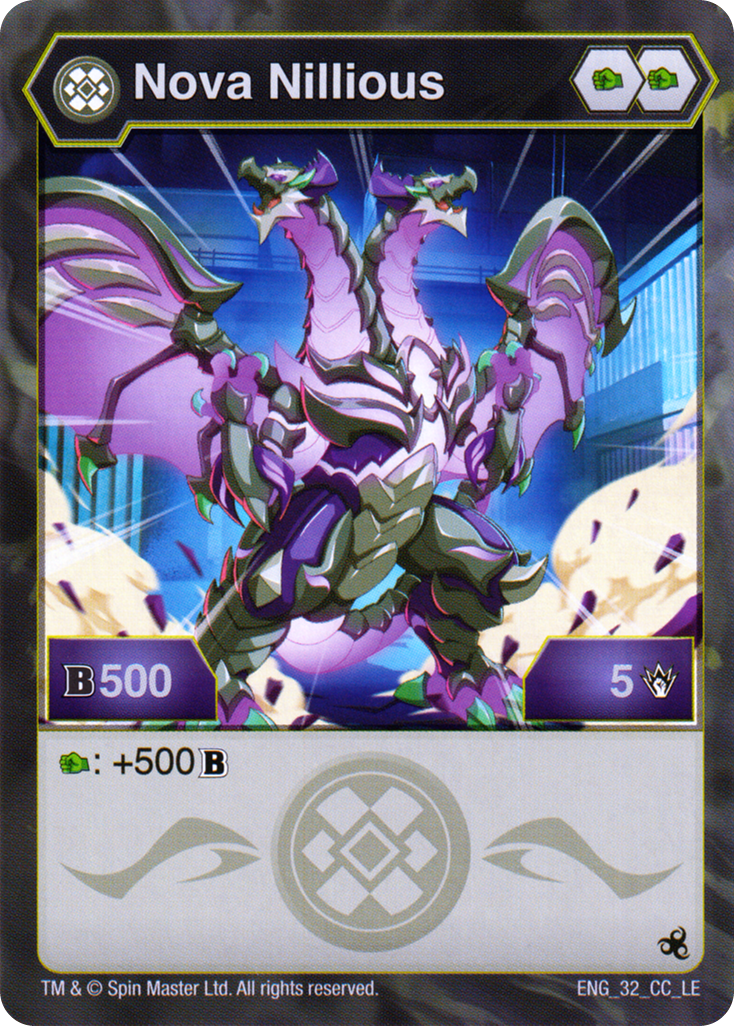 Darkus Nova Nillious (LE) - The Bakugan Wiki