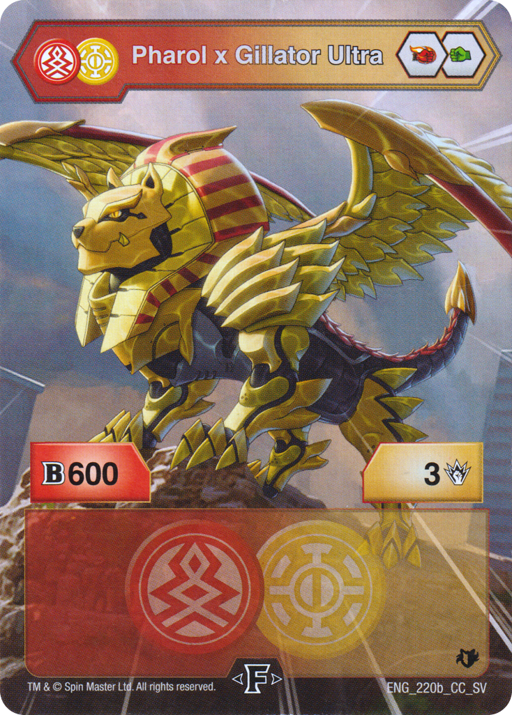 Pyrus Aurelus Pharol x Gillator Ultra (Shields of Vestroia) - The Bakugan Wiki