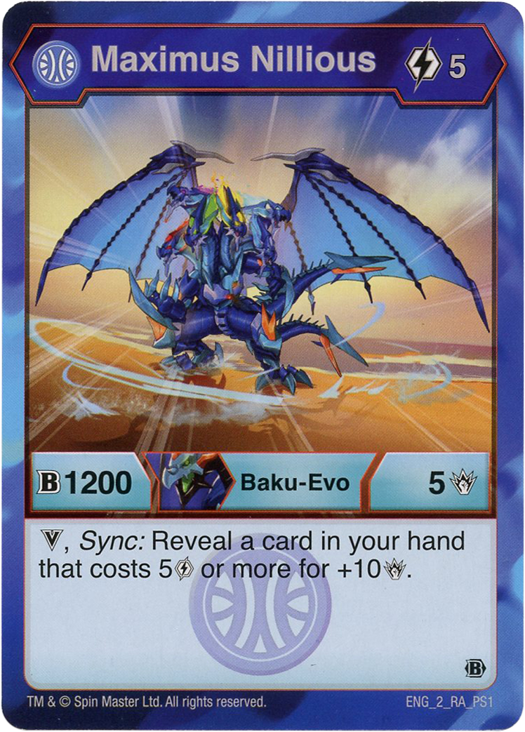 Aquos Maximus Nillious (Brawler Pack) - The Bakugan Wiki