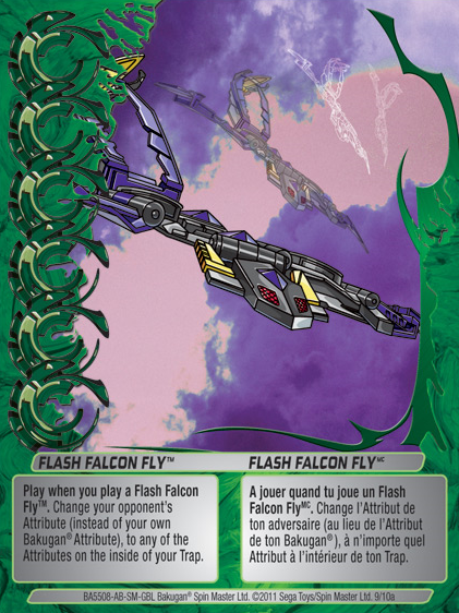Flash Falcon Fly (Card) - The Bakugan Wiki