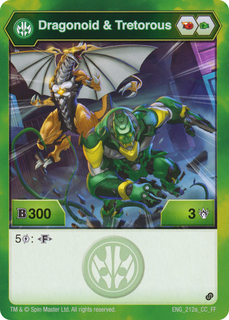 Ventus Dragonoid & Tretorous (Fusion Force) (212a) - The Bakugan Wiki