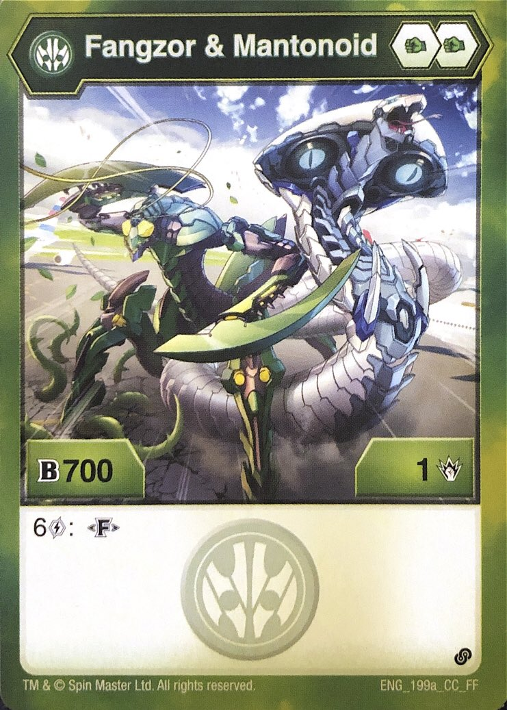 Ventus Fangzor & Mantonoid (Fusion Force) (199a) - The Bakugan Wiki