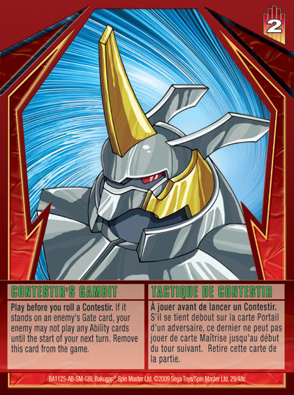 Contestir's Gambit - The Bakugan Wiki