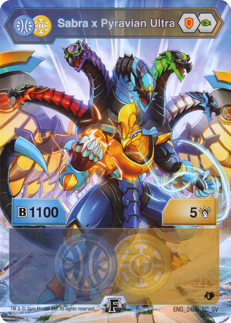 Aquos Aurelus Sabra x Pyravian Ultra (Shields of Vestroia, Epic Character) - The Bakugan Wiki