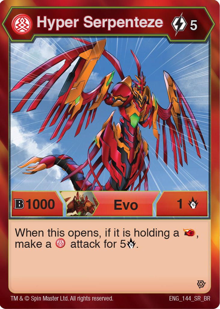Pyrus Hyper Serpenteze (Bakugan Resurgence) - The Bakugan Wiki