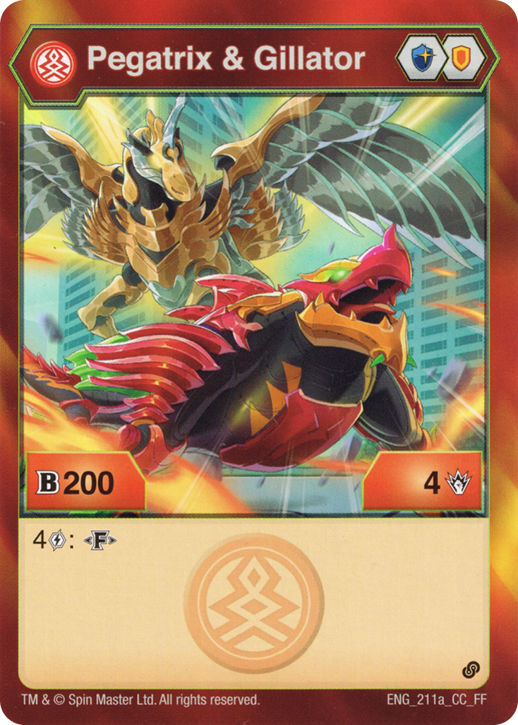 Pyrus Pegatrix & Gillator (Fusion Force) - The Bakugan Wiki