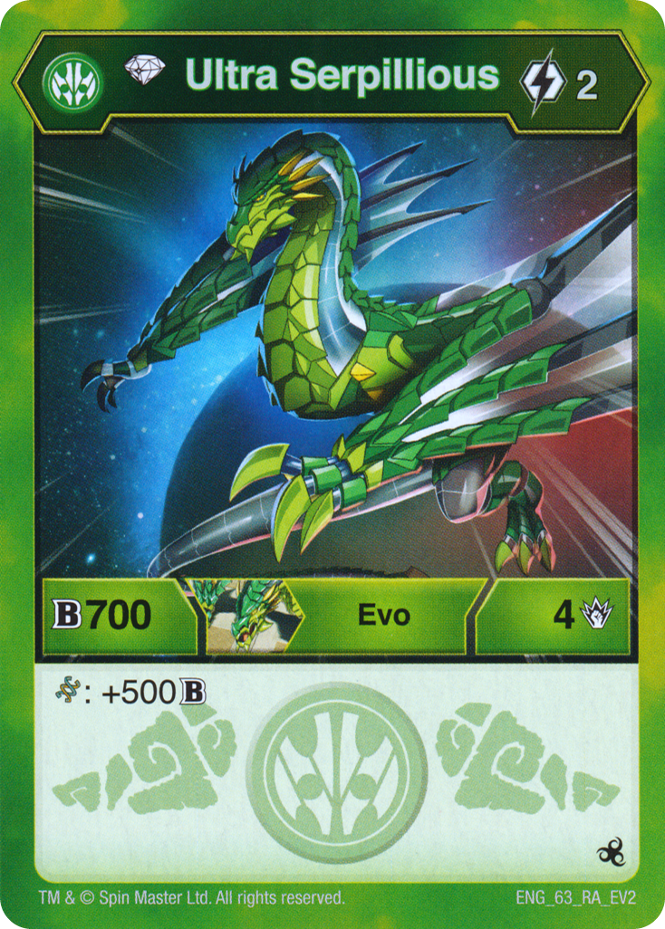 Diamond Ultra Serpillious (EV2) - The Bakugan Wiki