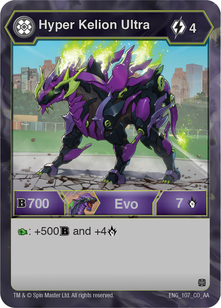 Darkus Hyper Kelion Ultra (Age of Aurelus) - The Bakugan Wiki