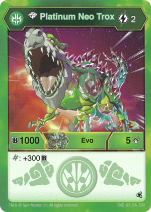 Diamond Platinum Neo Trox (EV2) - The Bakugan Wiki