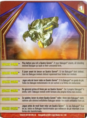 Quakix Gorem (Card) - The Bakugan Wiki