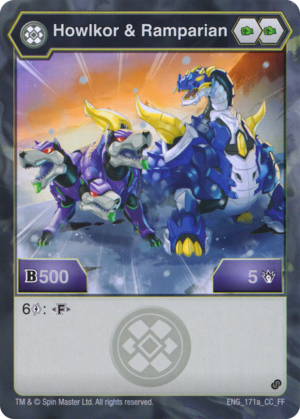 Darkus Howlkor & Ramparian (Fusion Force) - The Bakugan Wiki