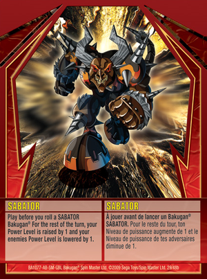 Sabator (Card) - The Bakugan Wiki