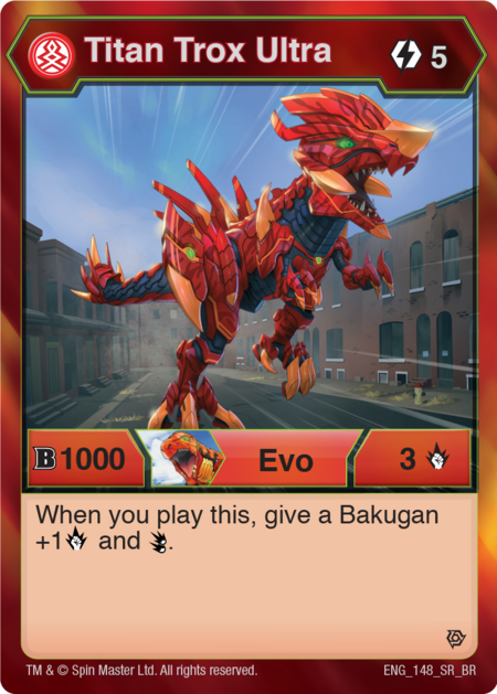 Pyrus Titan Trox Ultra (Bakugan Resurgence) - The Bakugan Wiki