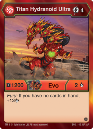 Pyrus Titan Hydranoid Ultra (Age of Aurelus) - The Bakugan Wiki