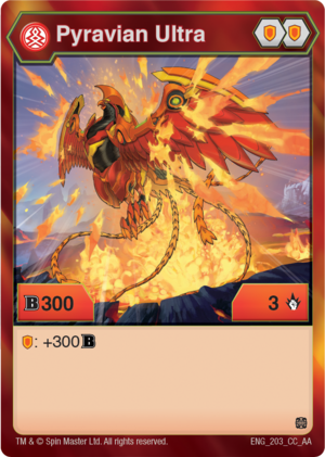 Pyrus Pyravian Ultra (Age of Aurelus) - The Bakugan Wiki