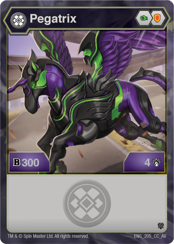Darkus Pegatrix (Armored Elite) - The Bakugan Wiki