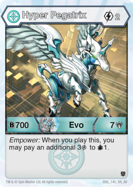 Haos Hyper Pegatrix (Armored Elite) - The Bakugan Wiki