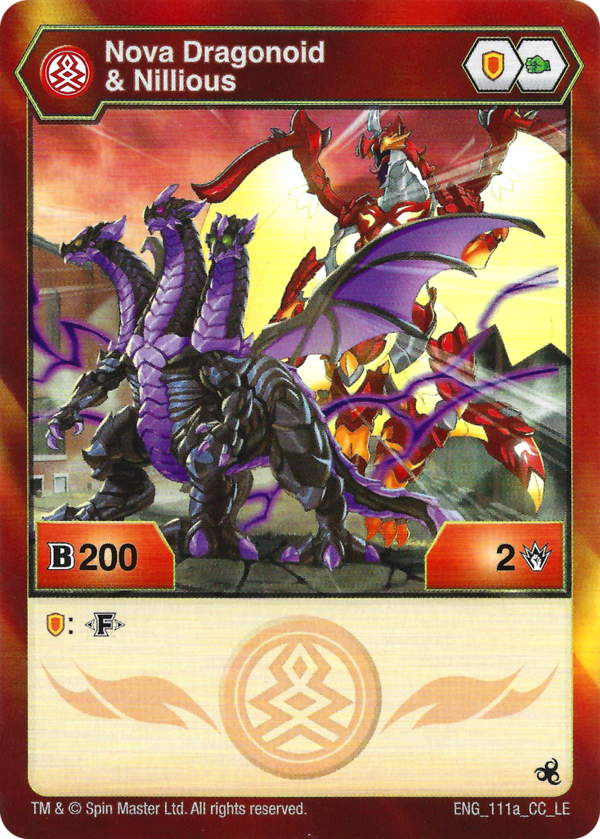 Pyrus Nova Dragonoid & Nillious (LE) - The Bakugan Wiki