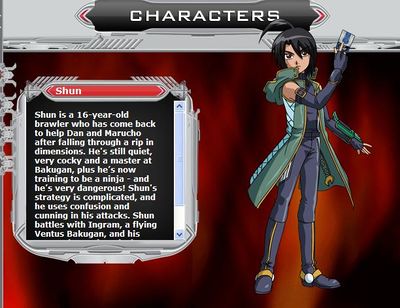 Shun Kazami - The Bakugan Wiki