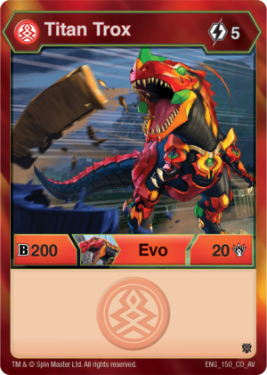 Pyrus Titan Trox (Armored Elite) - The Bakugan Wiki