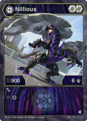 Darkus Elemental Nillious (EV, Mythic) - The Bakugan Wiki