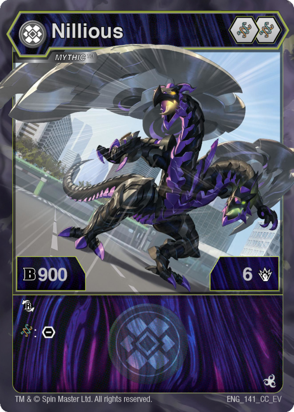 Darkus Elemental Nillious (EV, Mythic) - The Bakugan Wiki